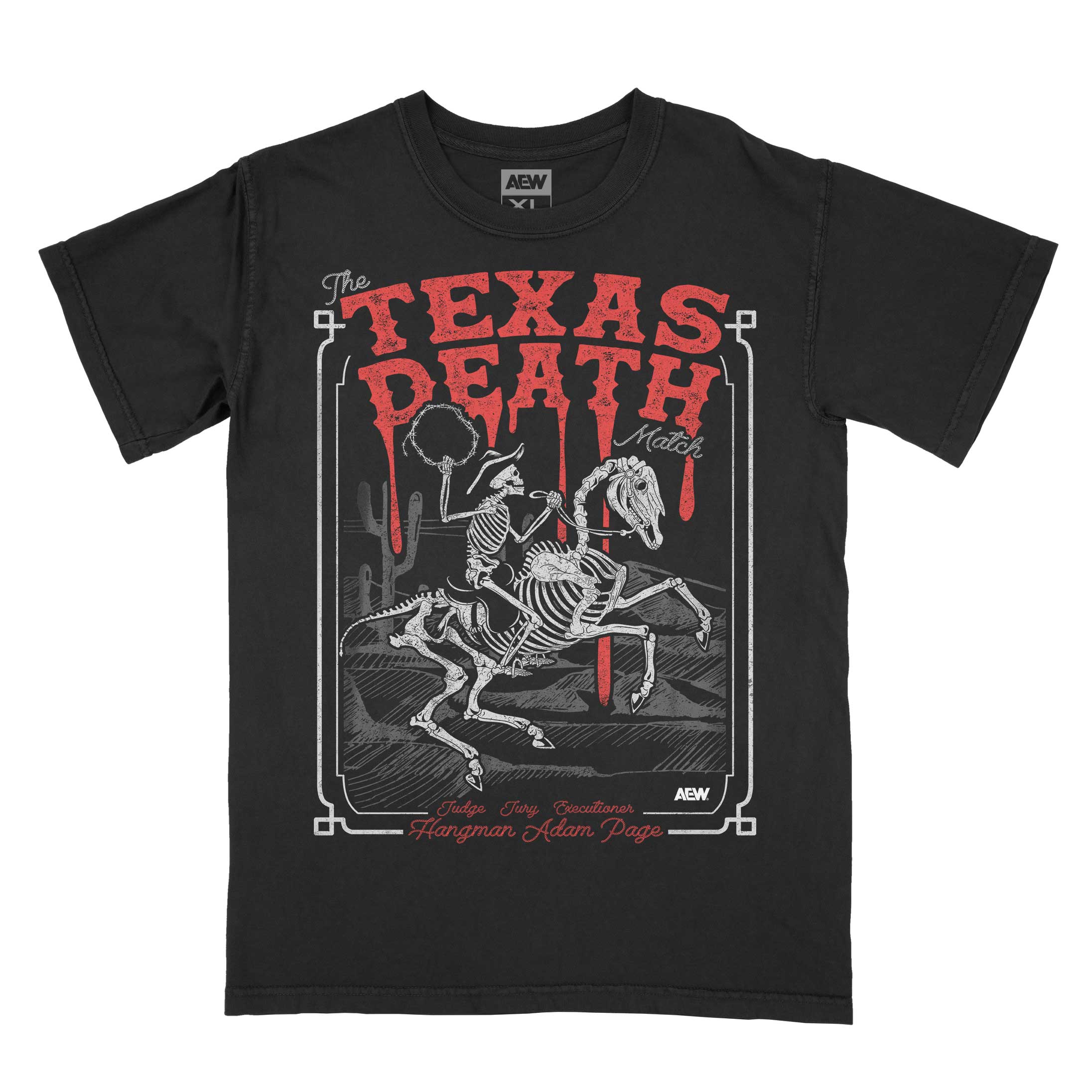 All Elite Wrestling Hangman Adam Page - The Texas Death Match Shirt ...